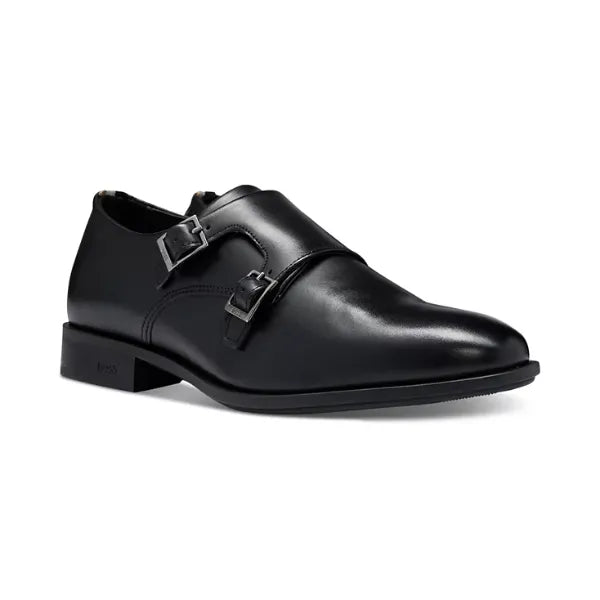 Hugo Boss Men's Colby Double-Buckle Monk Strap Dress Shoes - Black ...