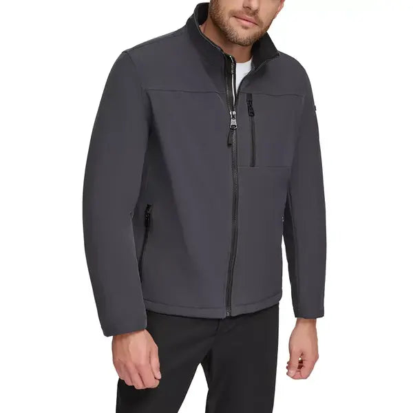 Men's Sherpa Lined Classic Soft Shell Jacket – Discount Store
