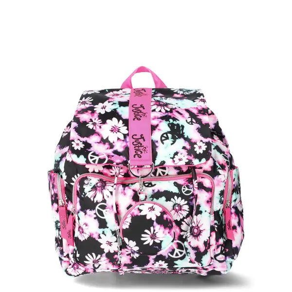 Justice Girls Quilted Sequin Rucksack Backpack with Coin Pouch ...