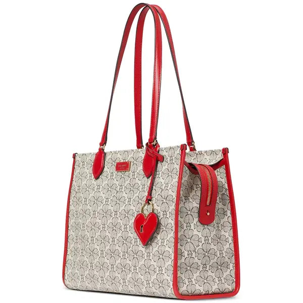 Kate Spade New York Valentine's Day Spade Flower Coasted Canvas Large ...