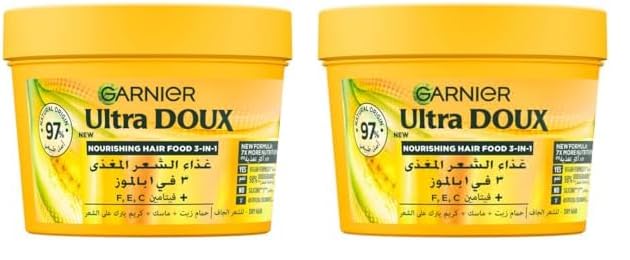 Garnier Ultra Doux Hair Food Nourishing Banana 3-in-1 Hair Mask For Dr ...