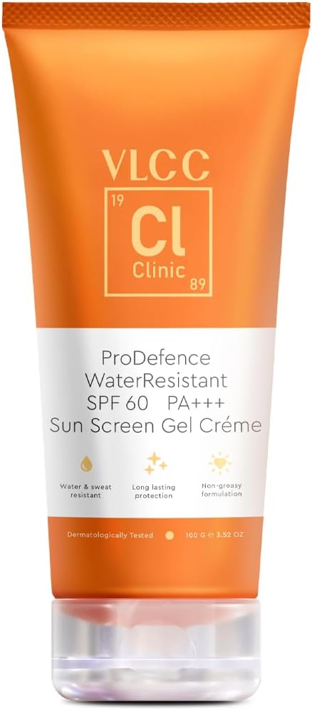 VLCC Clinic ProDefence Water Resistant SPF 60 PA+++ Sun Screen Gel Crè ...