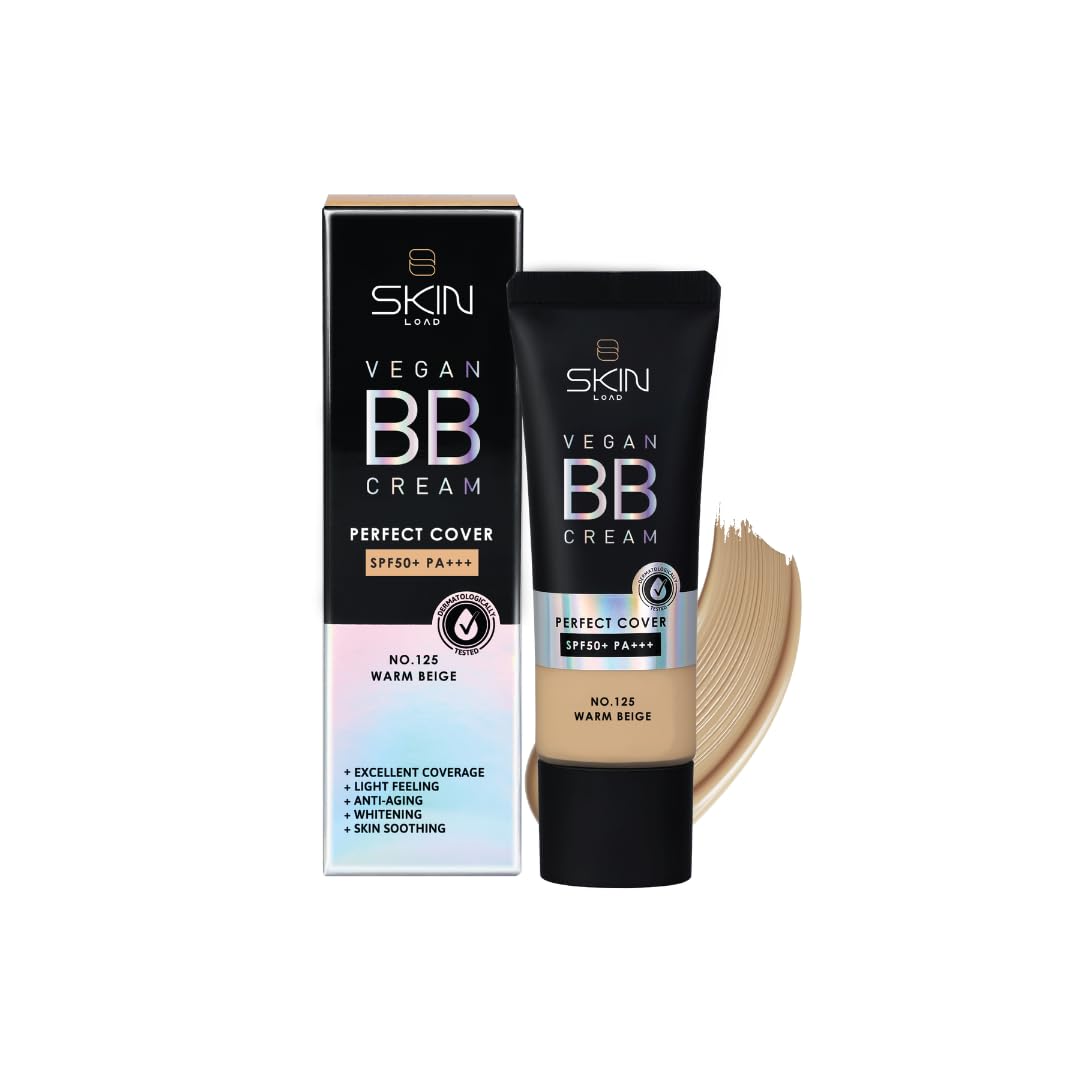 Skin Load Vegan BB Cream Perfect Cover SPF50+ PA+++ #125 warm Beige ...
