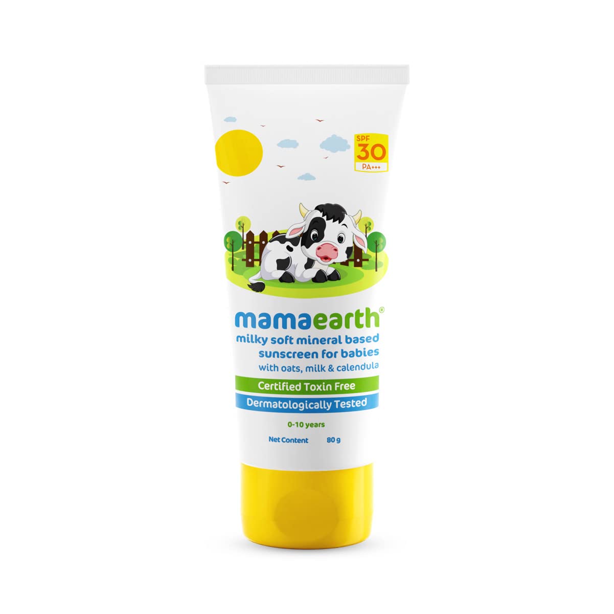 Mamaearth Milky Soft Mineral Based Sunscreen SPF 30 & PA+++ with Oats ...