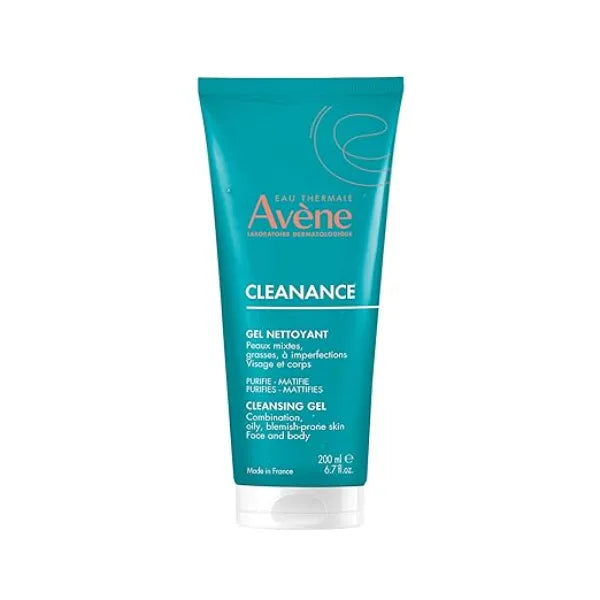 Avène Cleanance Cleansing Gel Soap Free Cleanser for Acne Prone, Oily ...