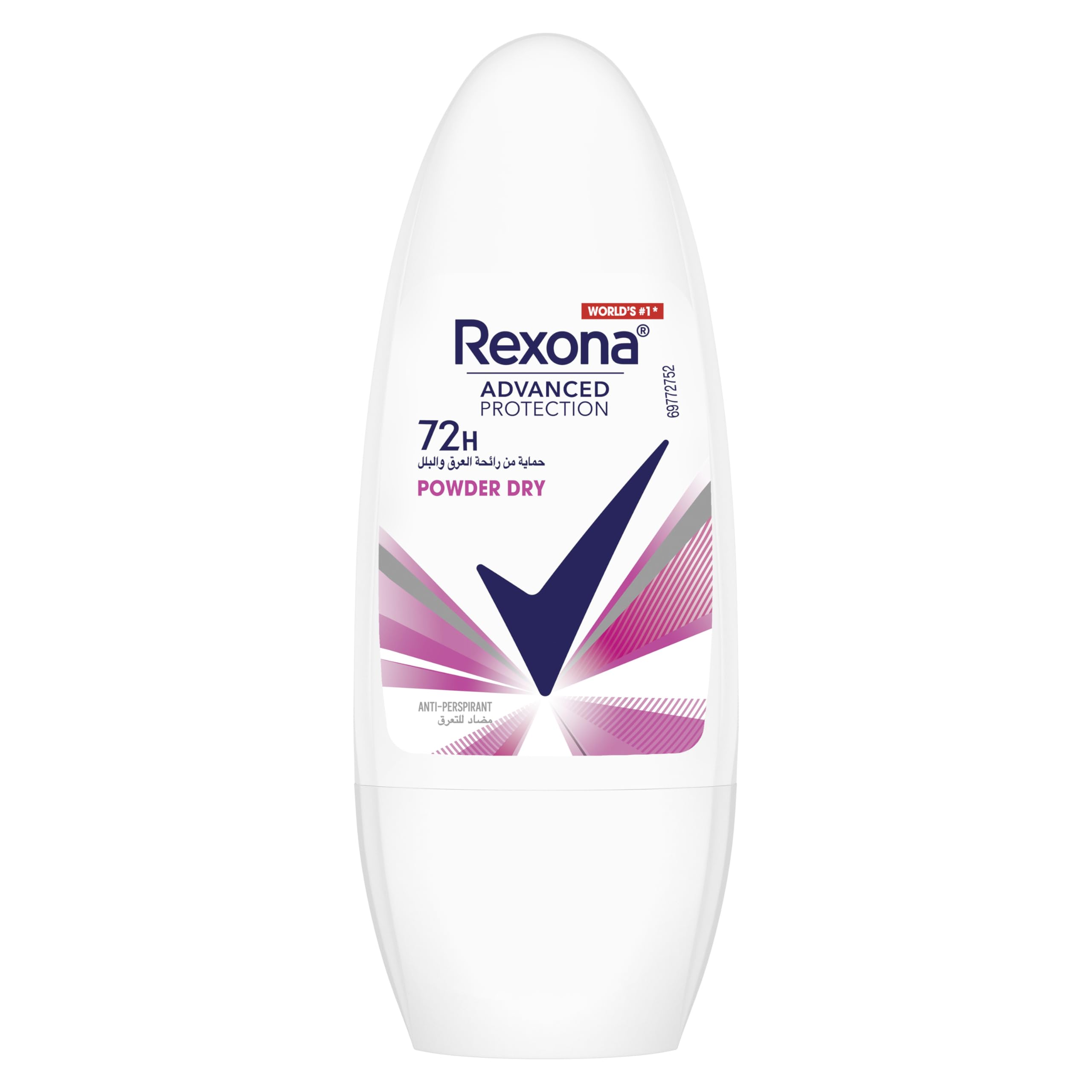 REXONA Women Antiperspirant Deodorant Roll On, 72 hour sweat & odor pr ...