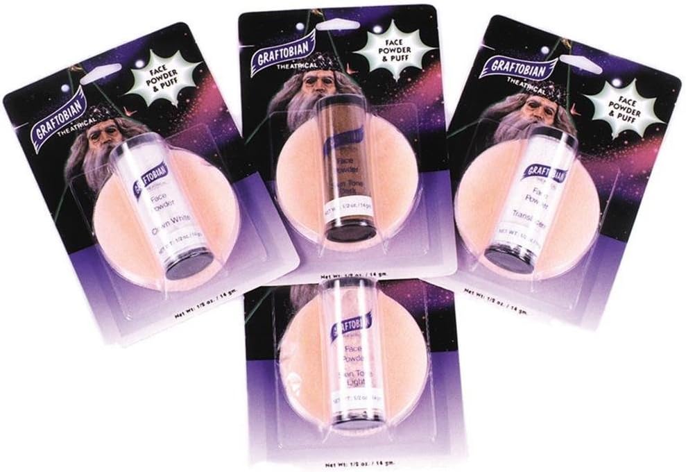 Graftobian Pro Setting Powder - Face Powder w/Puff (Clown White ...