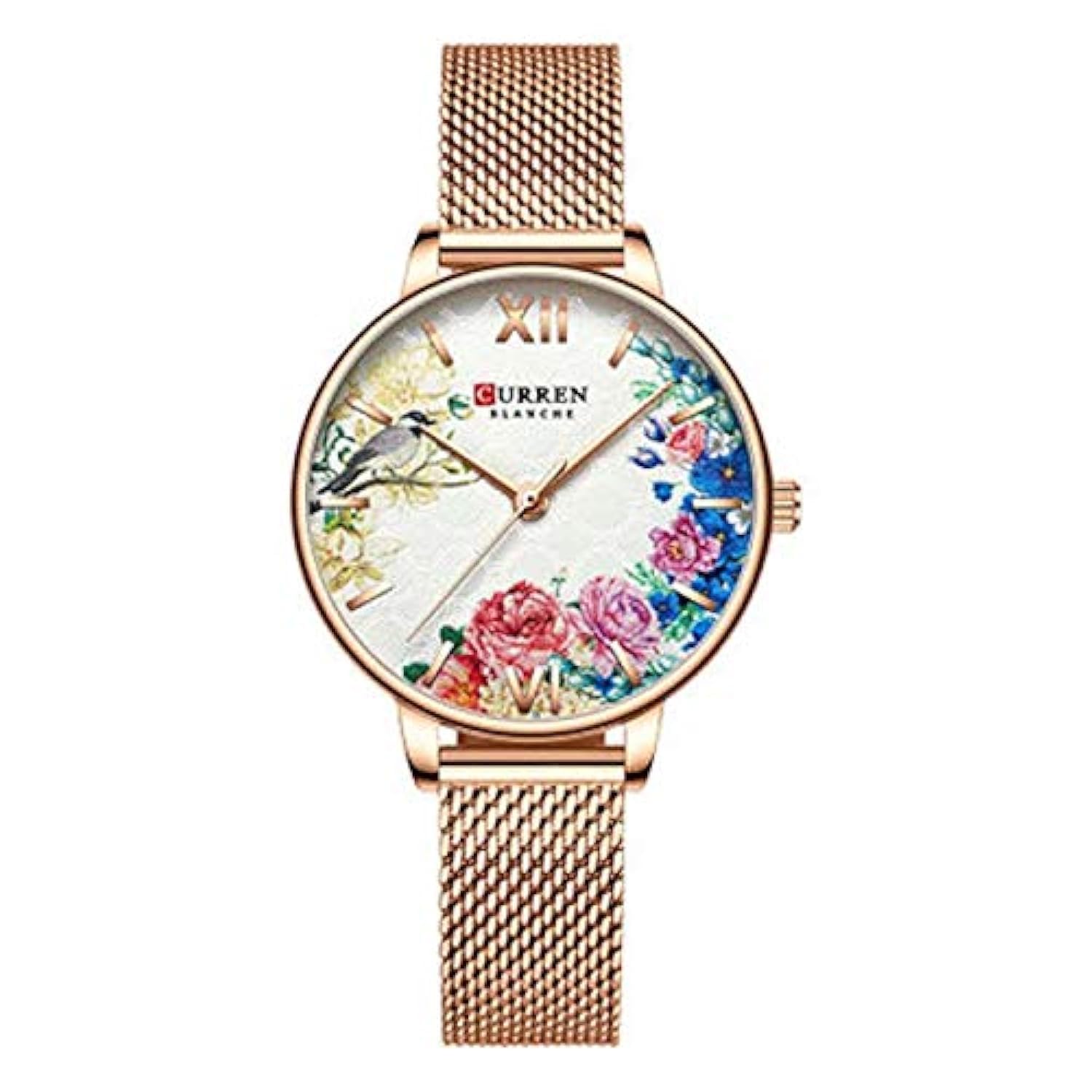 CURREN 9059 Ladies Japan Quartz Watch Charm Mesh Band Waterproof Elega ...