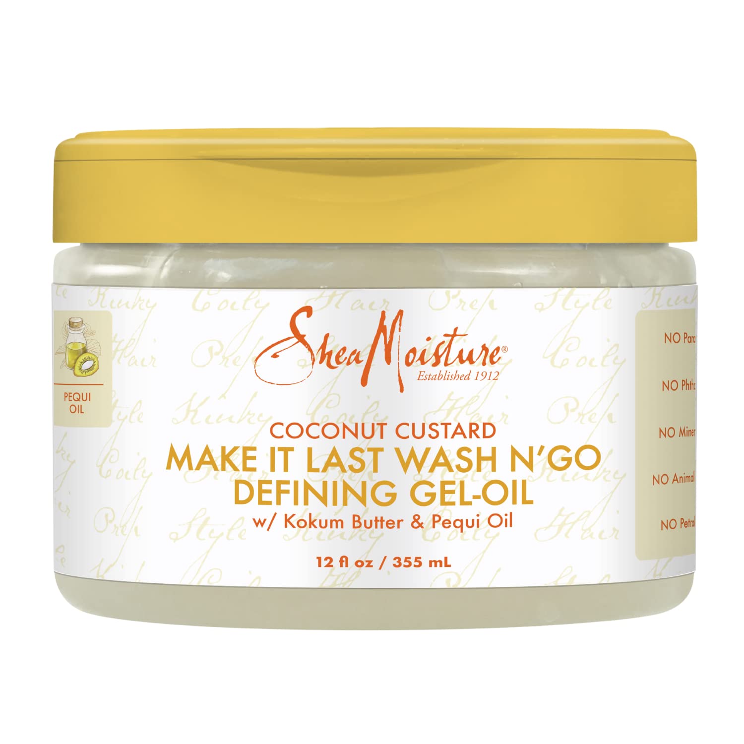 Shea Moisture Make It Last Wash & Go Defining Coconut Custard Oil Gel ...