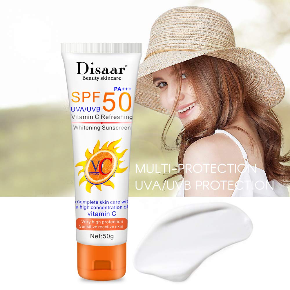 Disunie Vitamin C Organic SPF 50 Oil-Free Instant High Protection Sunb ...