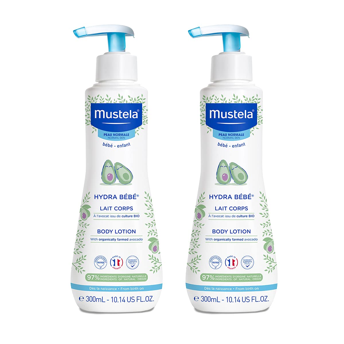Mustela, Hydra Bebe Body Lotion with Organically Farmed Avocado, 300 m ...