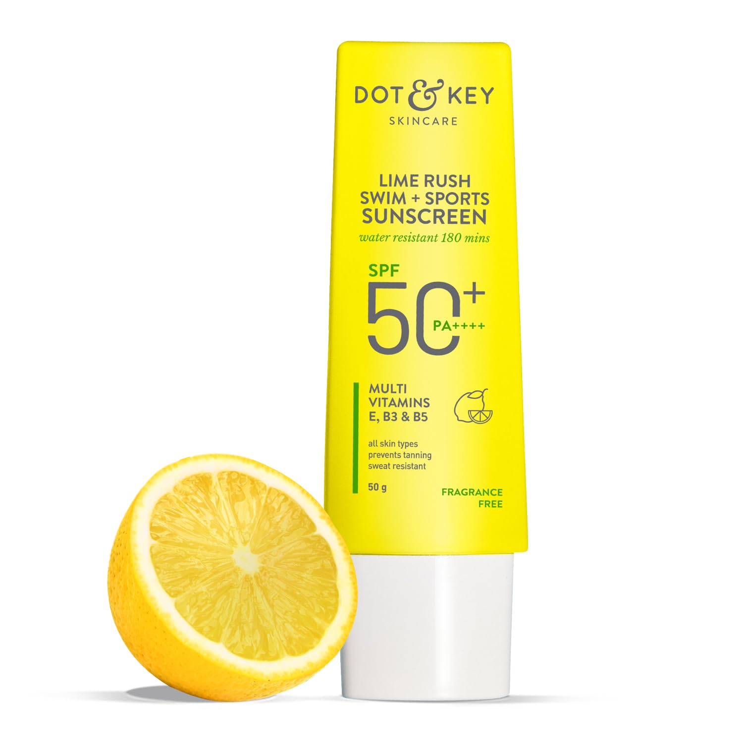 Dot & Key Lime Rush Swim + Sports Sunscreen SPF 50 PA++++ | Water Resi ...