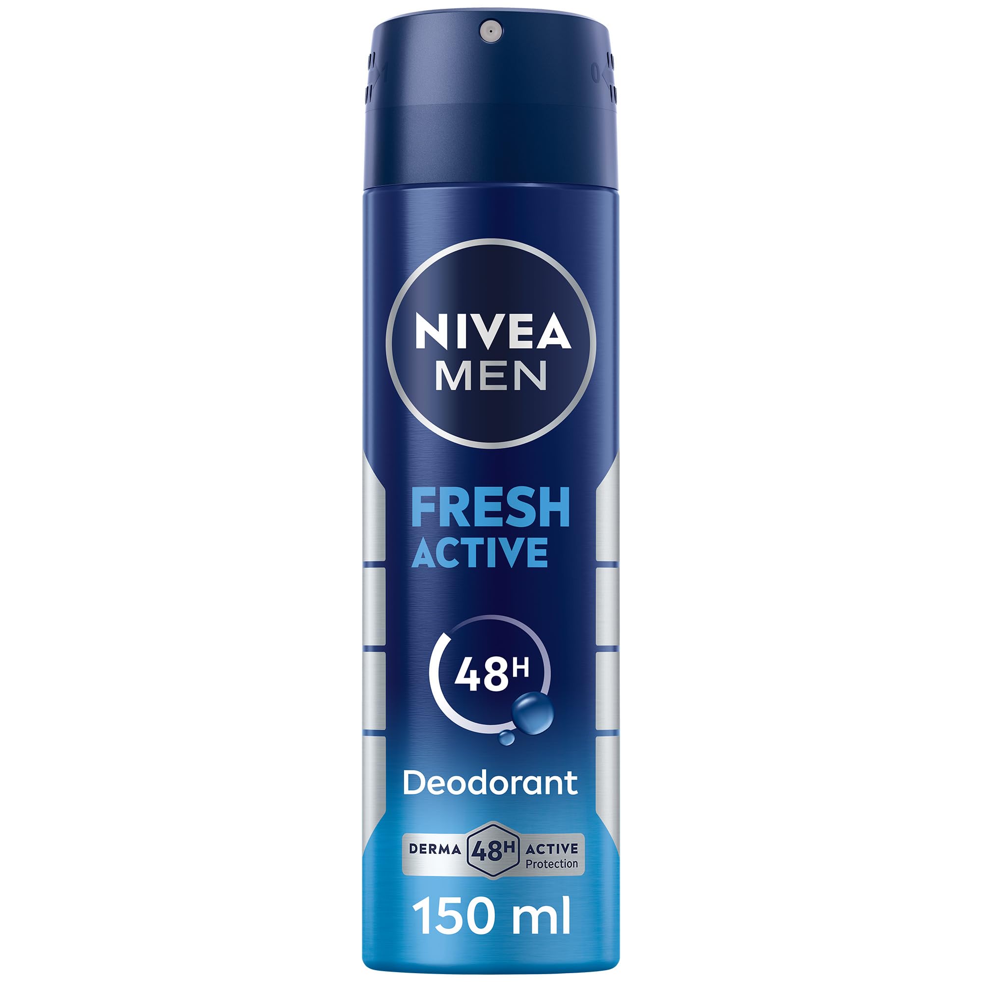 NIVEA MEN Antibacterial Deodorant Spray for Men, Fresh Active, 48H Act ...