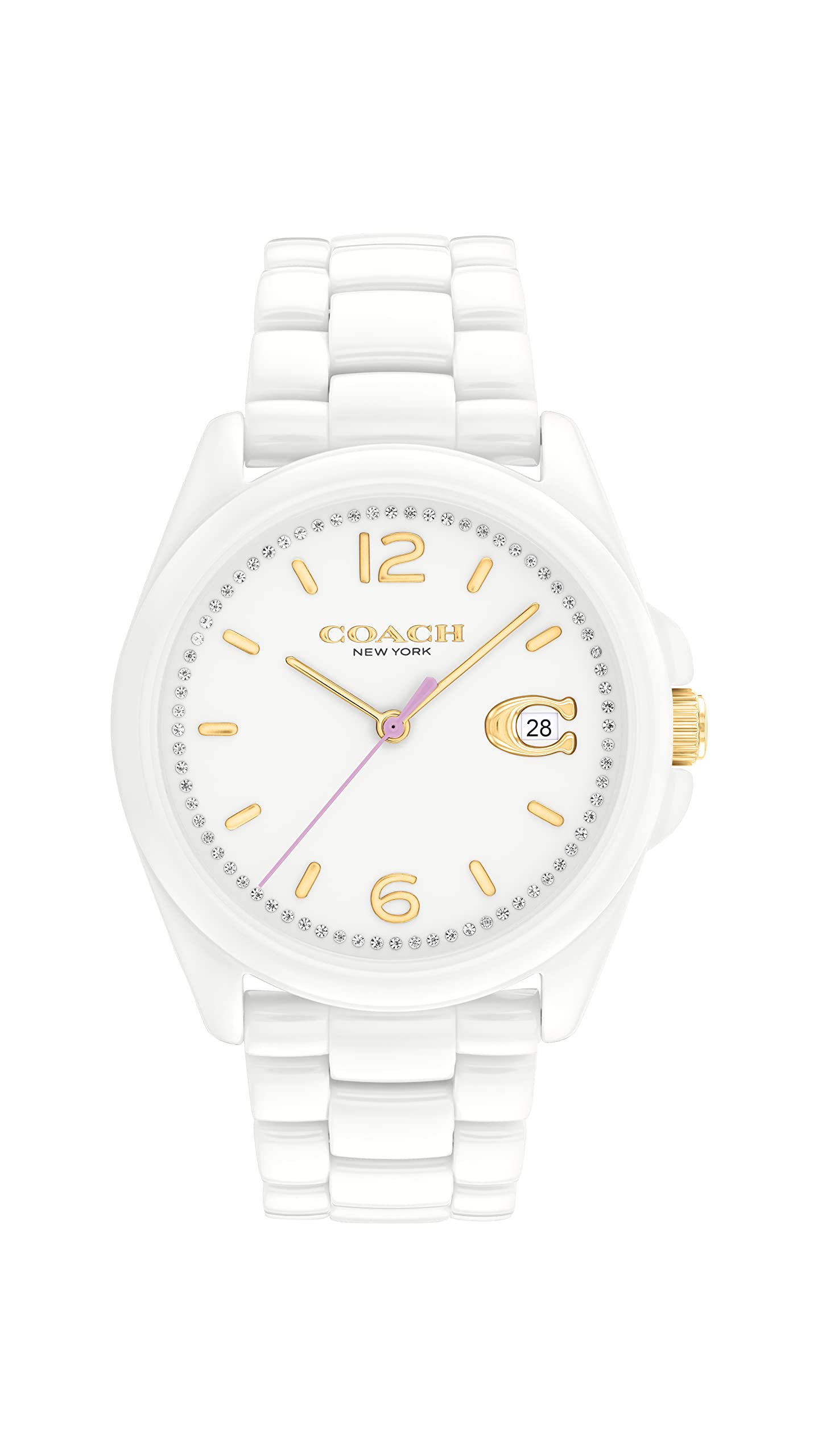 Coach GREYSON Men's Watch, Analog-White / Gold – DiscountStore