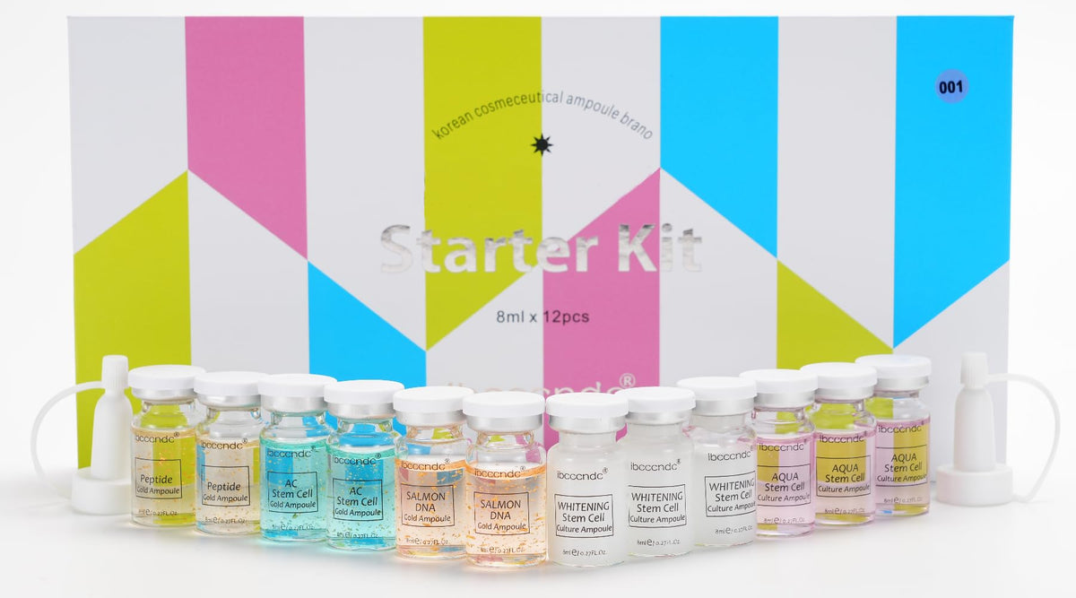 JEMPET Hyaluronic Acid Serum Ampoule Set (12 Vials) for Microneedling ...