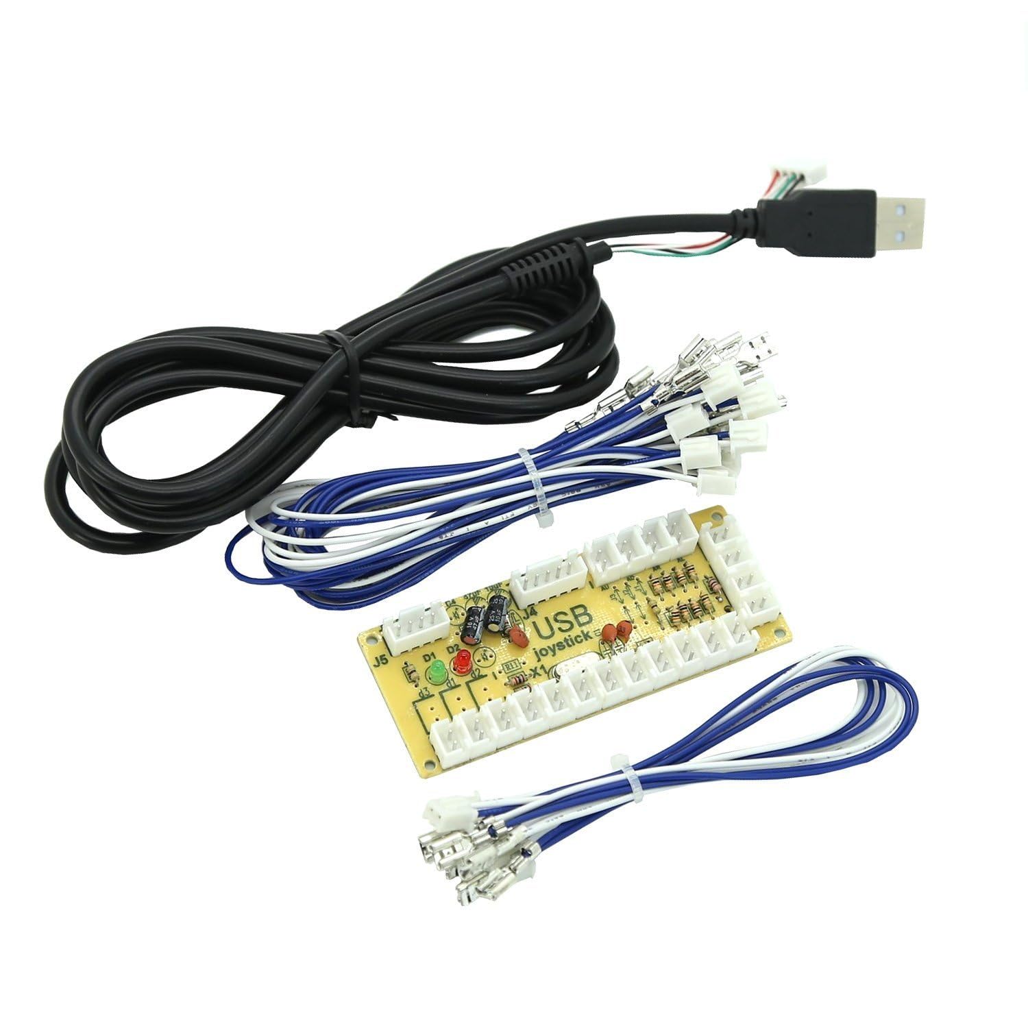 Zero Delay Arcade USB Encoder Pc to Joystick for Mame Jamma & Other Pc ...