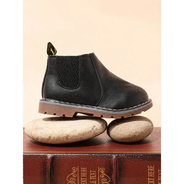 Patpat Toddler / Kids Classic Solid Casual Vintage Boots Black ...