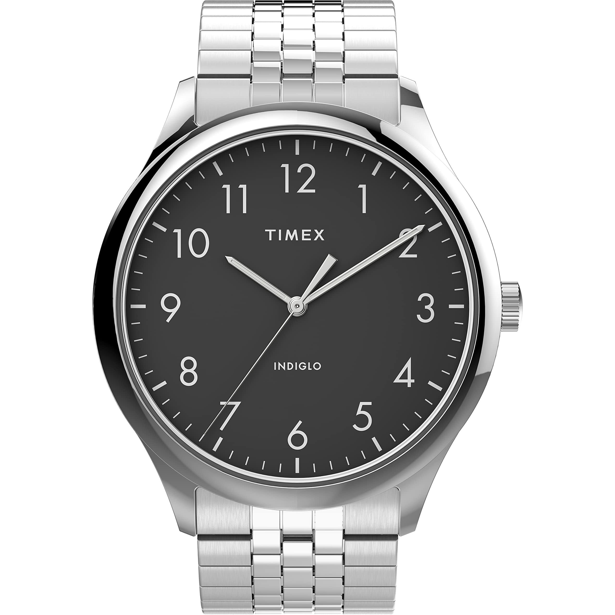 Timex Men's Modern Easy Reader 40mm Watch - Stainless Steel/Silver-Ton ...