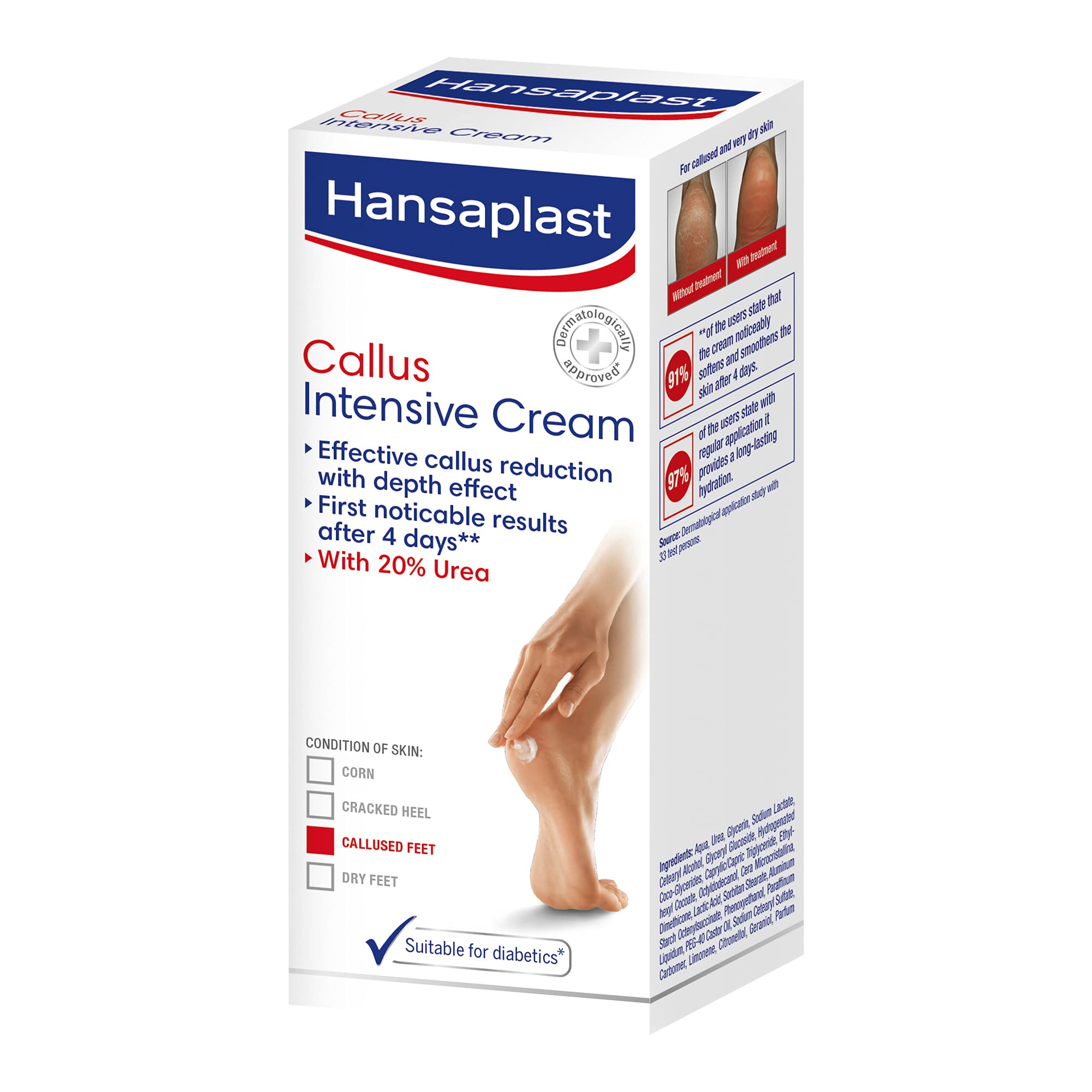 Hansaplast Intensive Callus Cream | Callus Reduction Solution | Very D ...