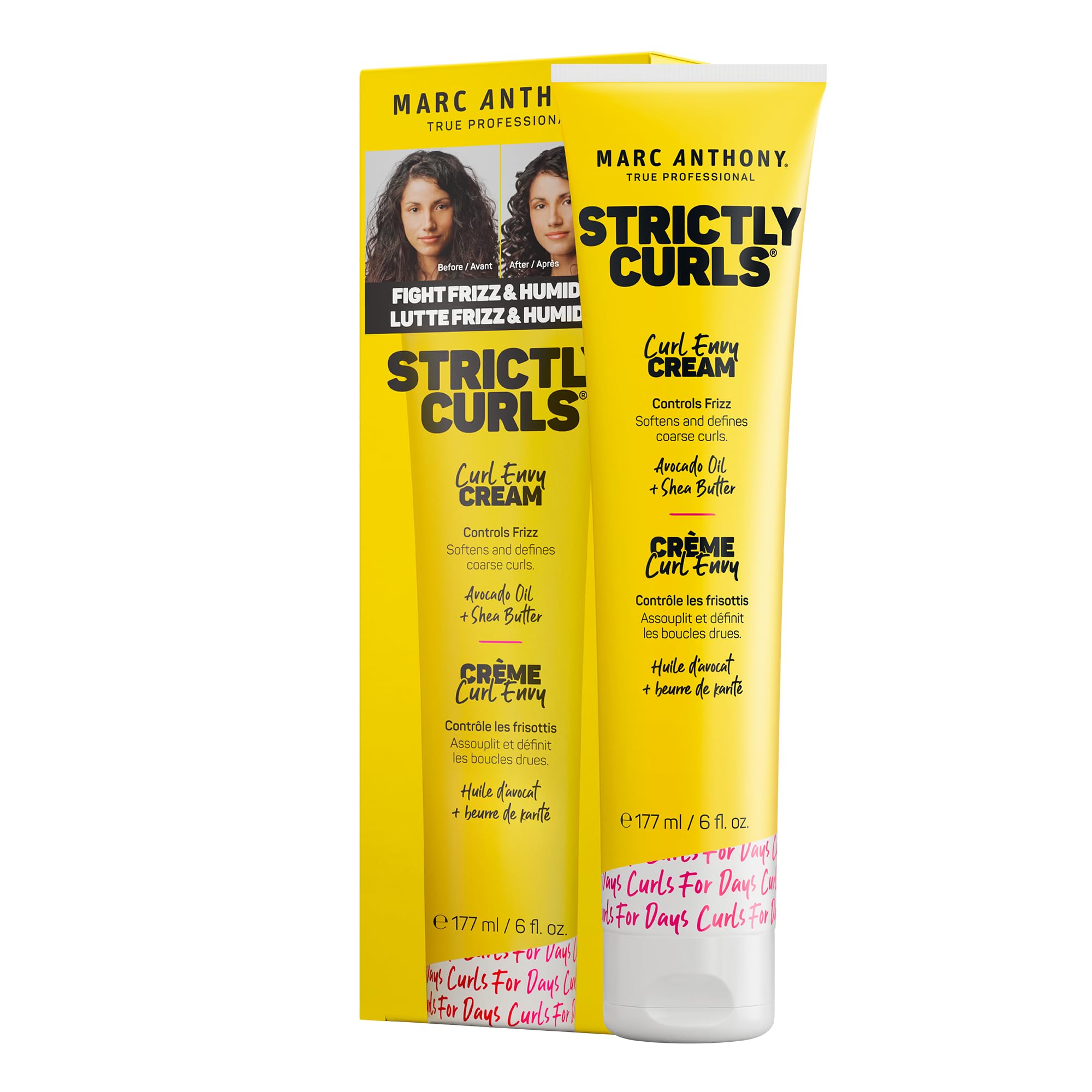 Marc Anthony Curl Envy Defining Cream for Coarse, Frizzy Curls with Av ...