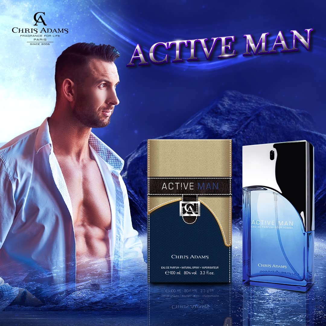 Chris Adams Perfumes Active Man Eau De Perfume, 100 ml – Discount Store