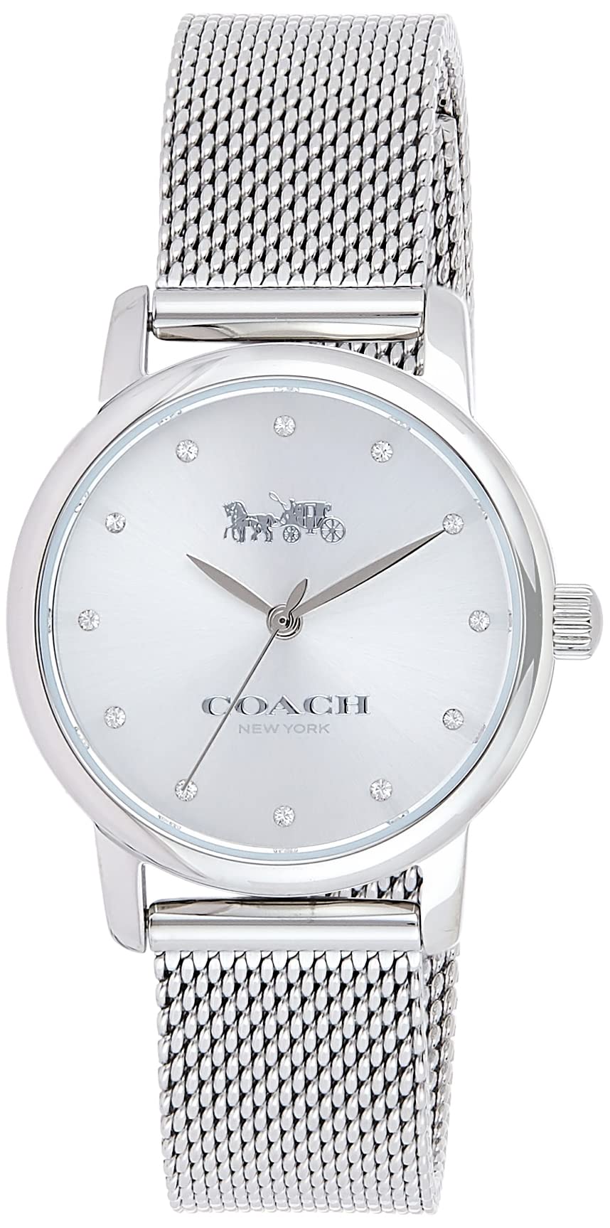 Coach GRAND Women's Watch, Analog-Silver / White – DiscountStore