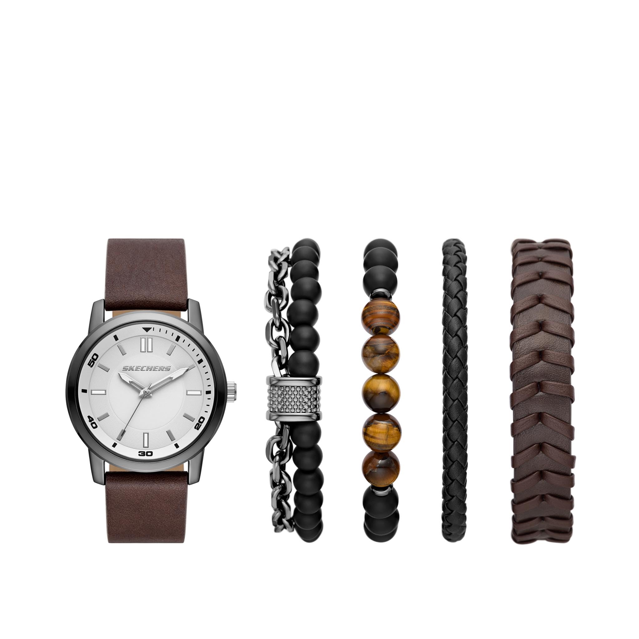 Skechers Men's Quartz Watch and Stackable Bracelet or Interchangeable ...