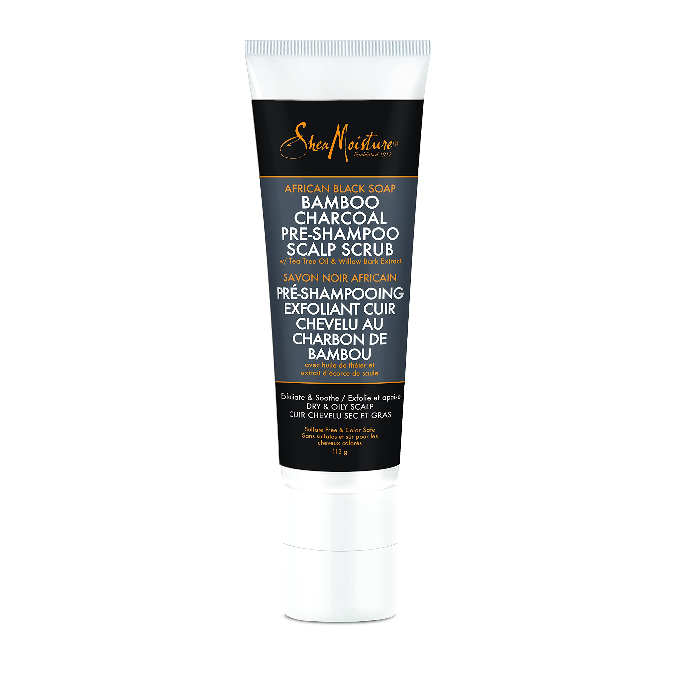 Shea Moisture African Black Soap Scalp Scrub, Bamboo Charcoal & Scalp ...