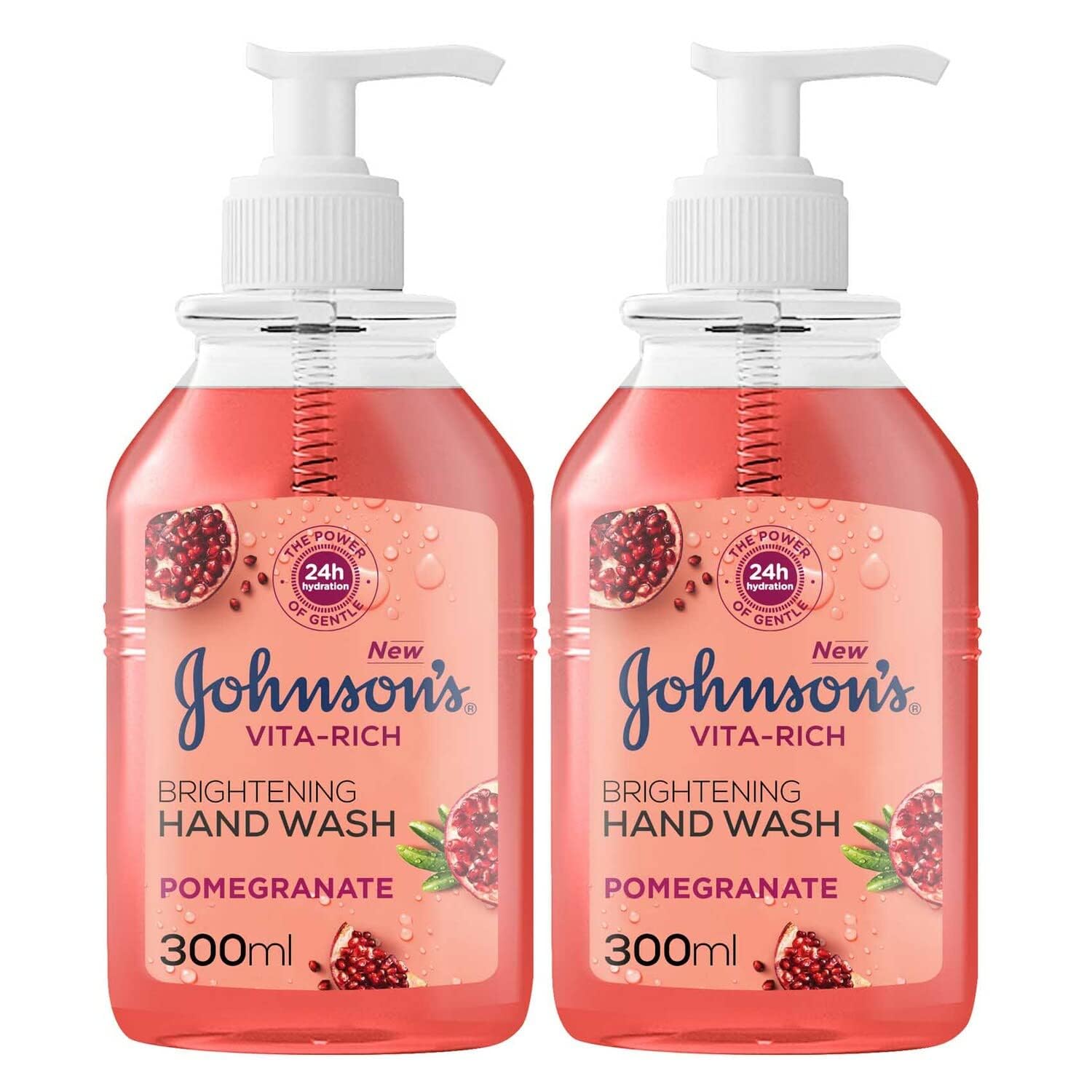 Johnson's Hand Wash Vita Rich Brightening Pomegranate 2 x 300ml ...