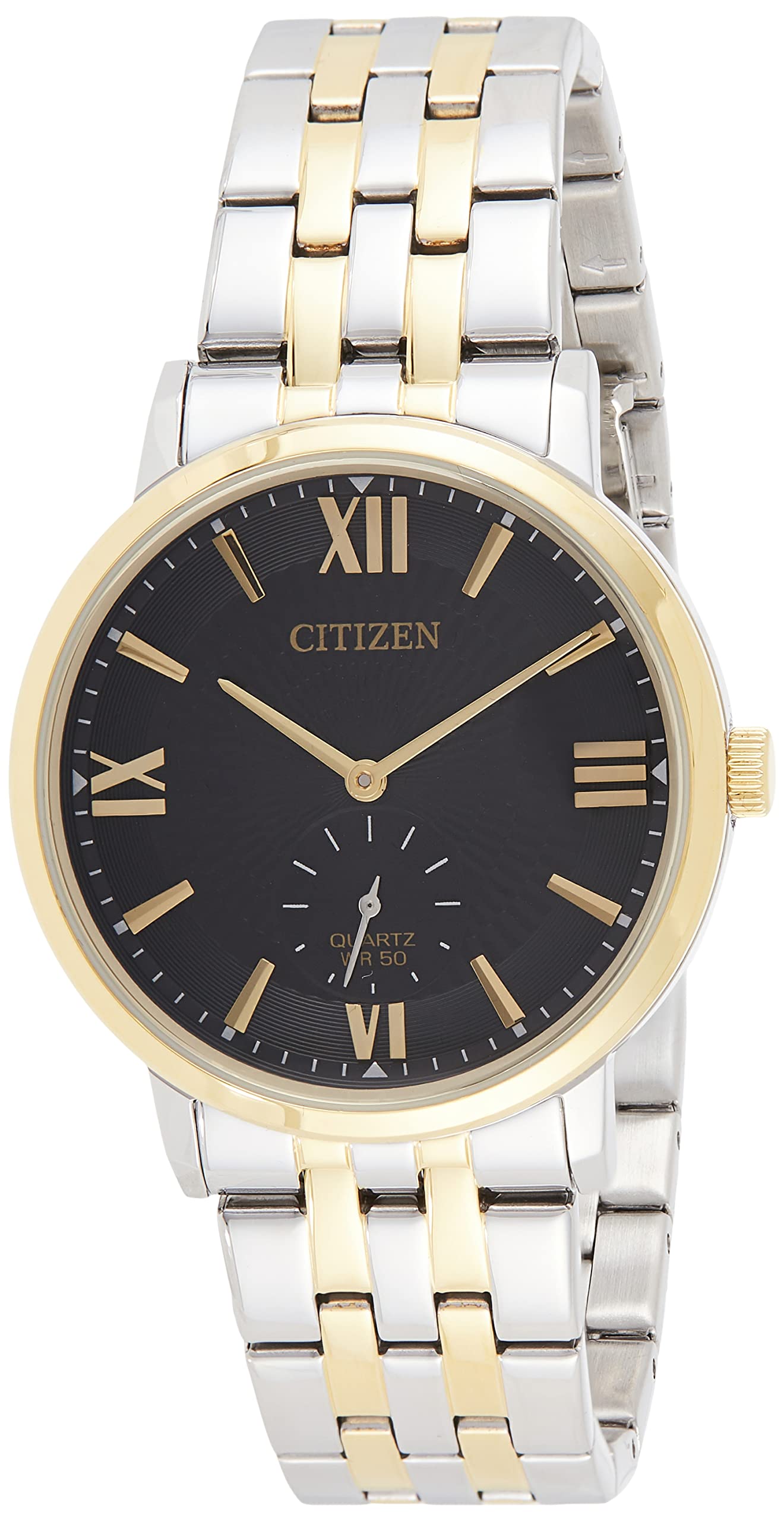 Citizen Mens Quartz Watch, Analog Display And Stainless Steel Strap ...