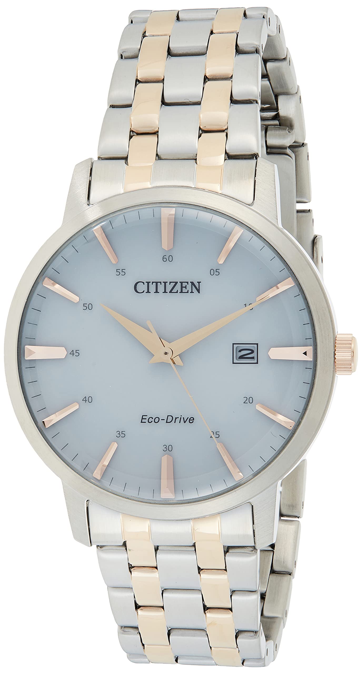 Citizen Mens Eco-Drive Watch, Analog Display And Solid Stainless Steel ...