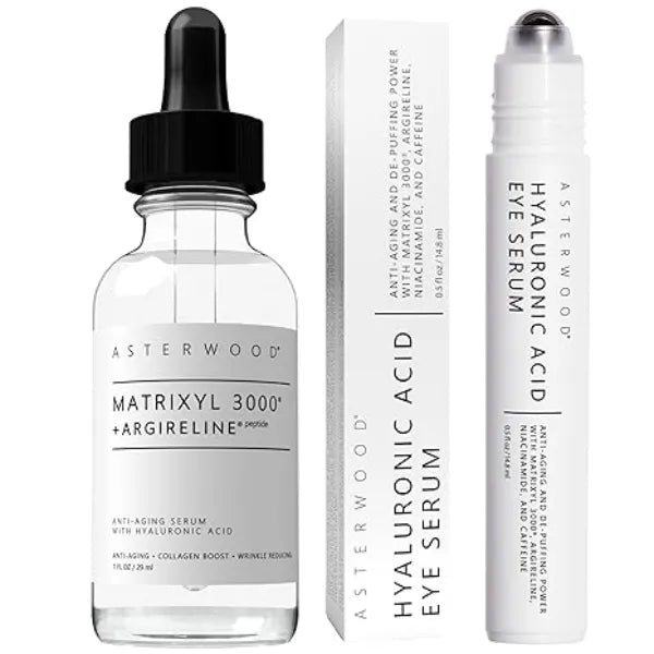 Asterwood Matrixyl 3000 with Argireline Serum 1 oz + Hyaluronic Acid E ...
