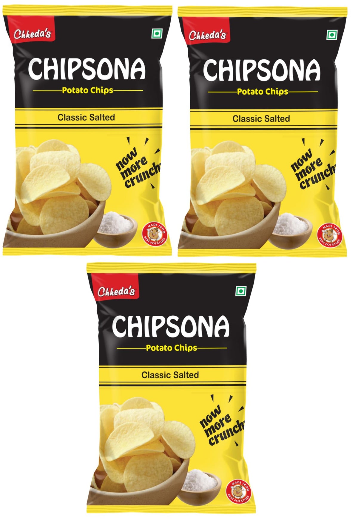Chheda's Chipsona classic salted Potato Chips| Authentic Namkeen Snack ...