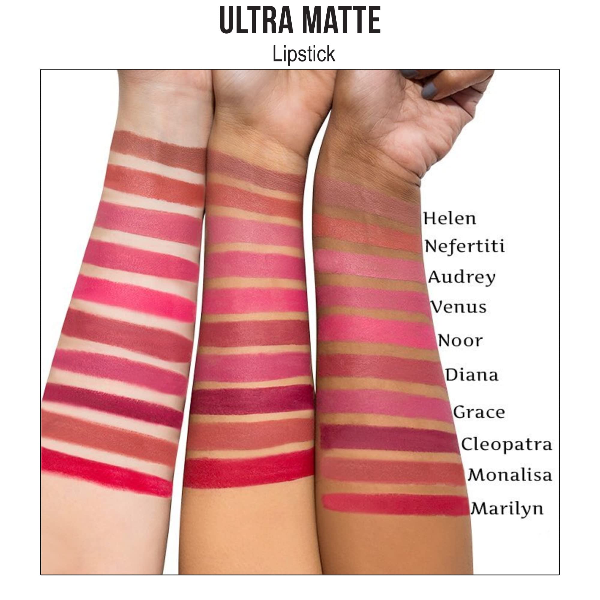 Nykaa Ultra Matte Lipstick (Helena - 12) - Pink - Super matte finish l ...