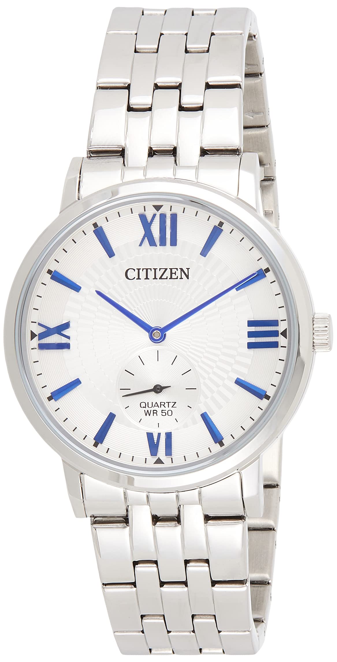 Citizen Mens Quartz Watch, Analog Display And Stainless Steel Strap ...