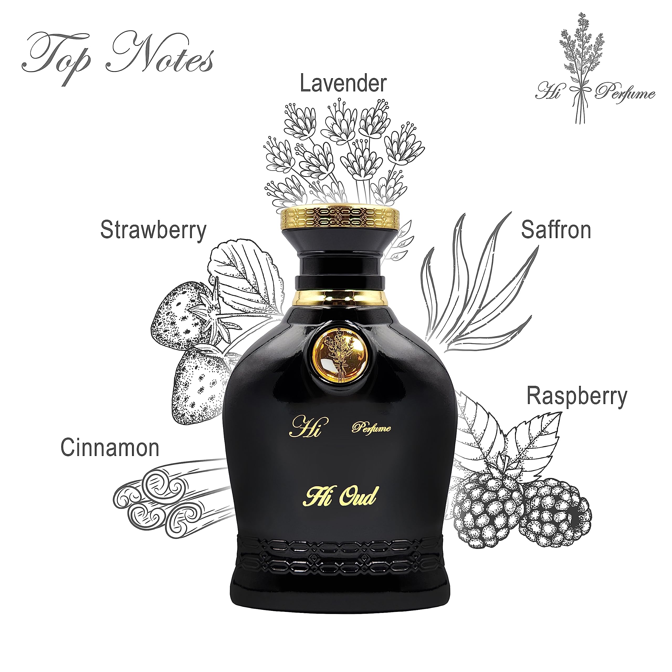 Hi Perfume Hi Oud Luxury Extrait De Parfum Unisex Perfume - 100ml ...