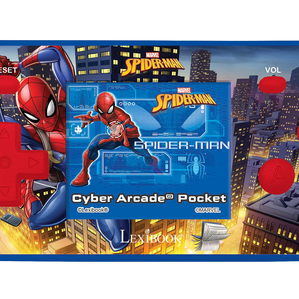 Lexibook Spider-Man Cyber Arcade Pocket Portable Game Console 150 Game ...
