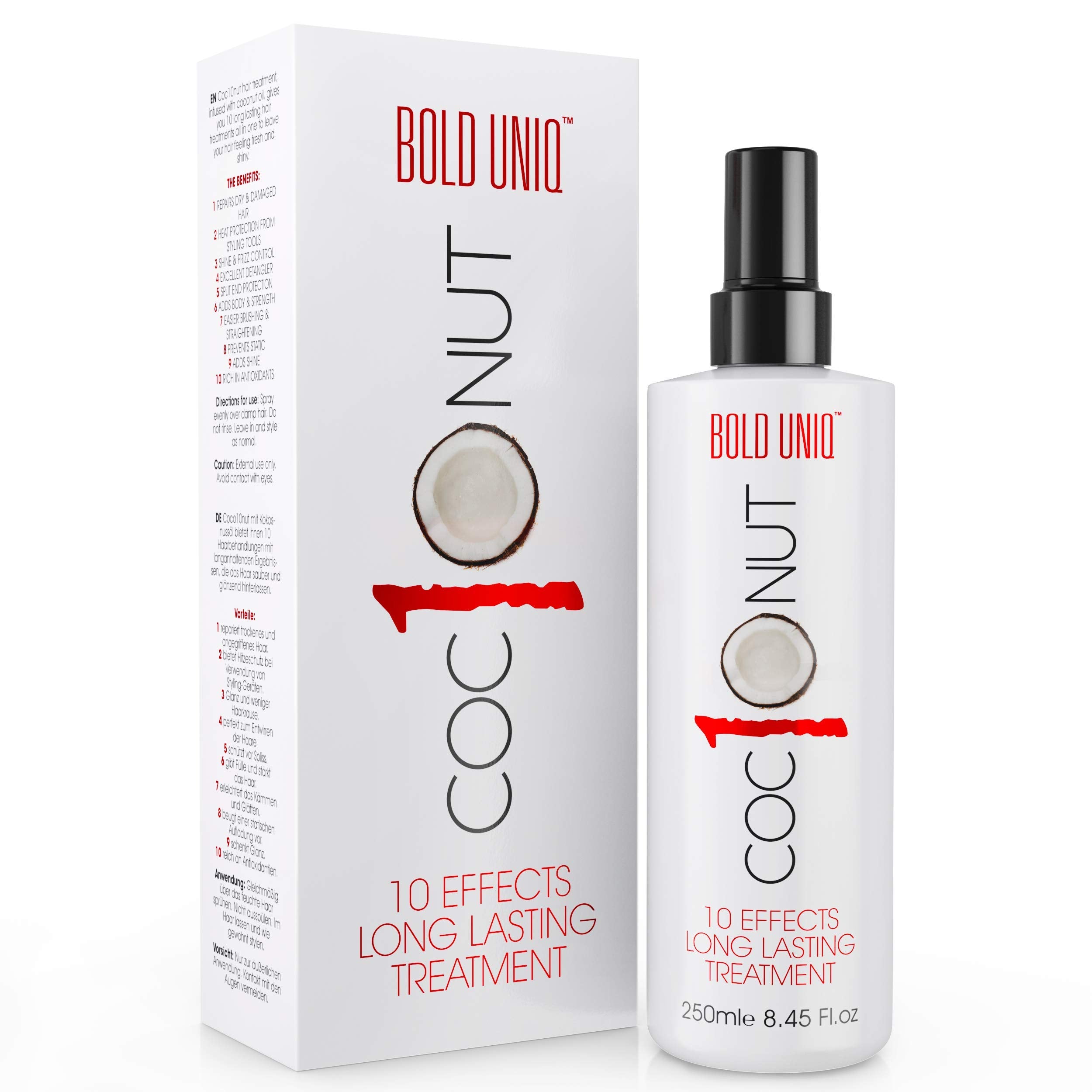 Bold Uniq Coconut Heat Protection Spray, Dry Hair Treatment – DiscountStore