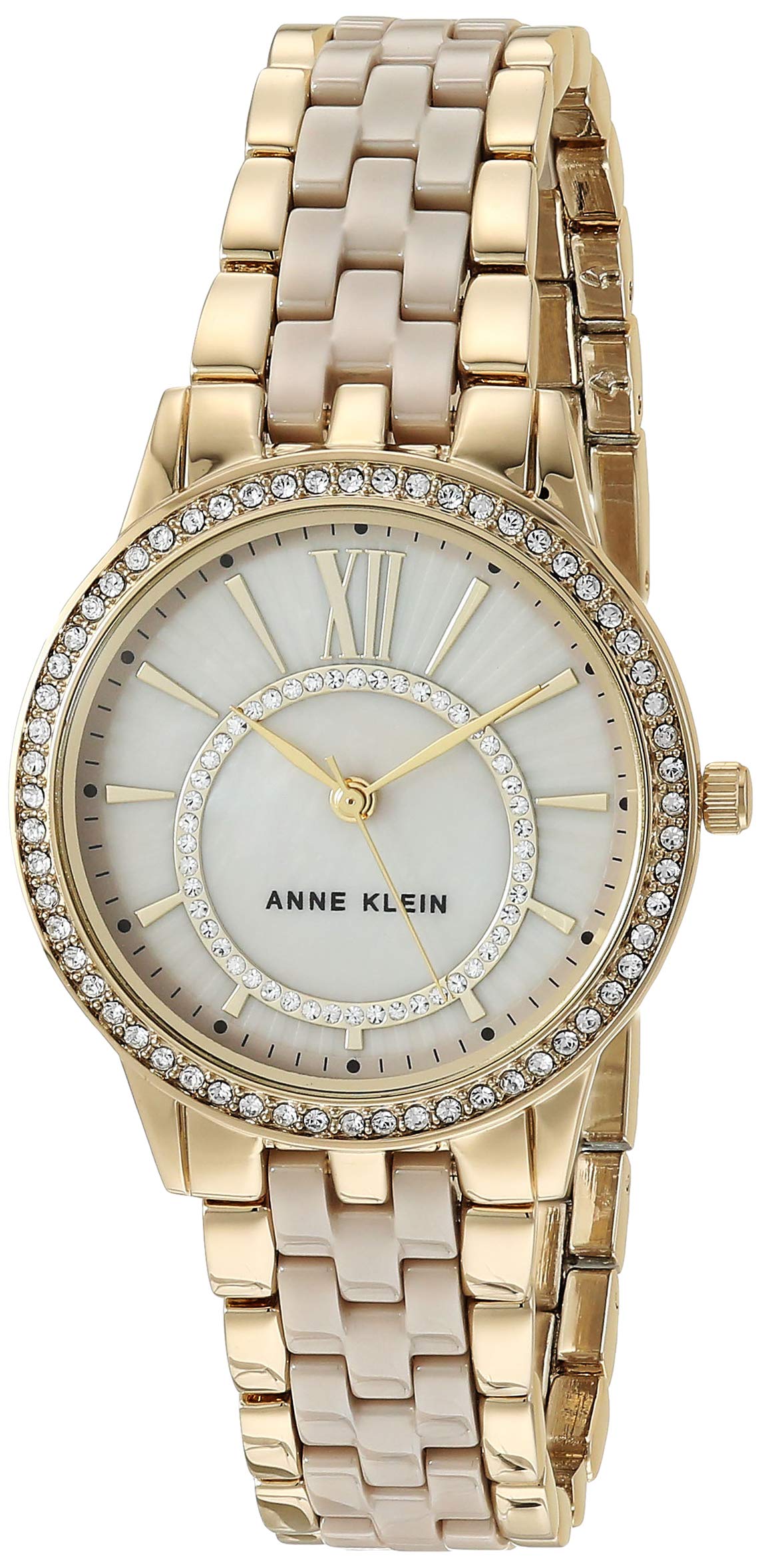 Anne Klein Ladies Quartz watch , Gold – DiscountStore