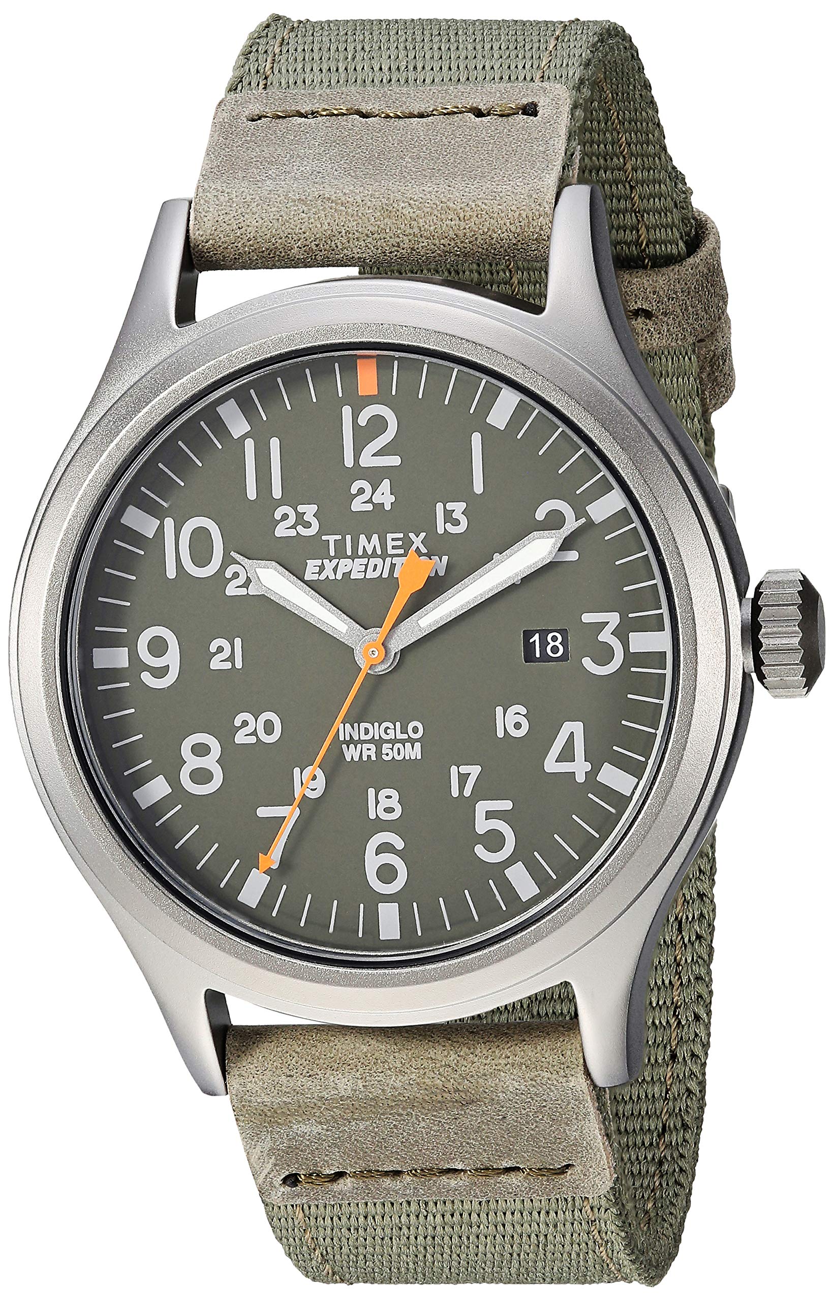 Timex Expedition Scout Nylon Strap Gents Watch - Green/Titanium ...