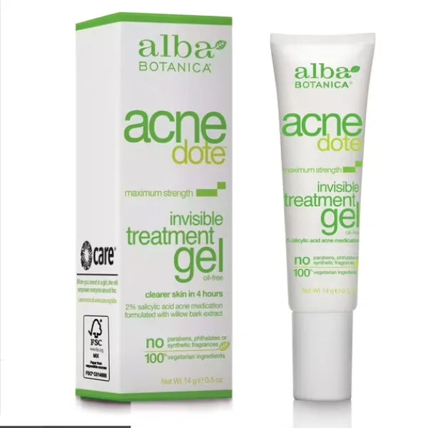 Alba Botanica Acnedote Invisible Treatment Gel 5 oz (3 Pack), Unscente ...