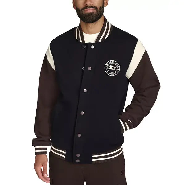 Men's Heavyweight Fleece Varsity Jacket – DiscountStore