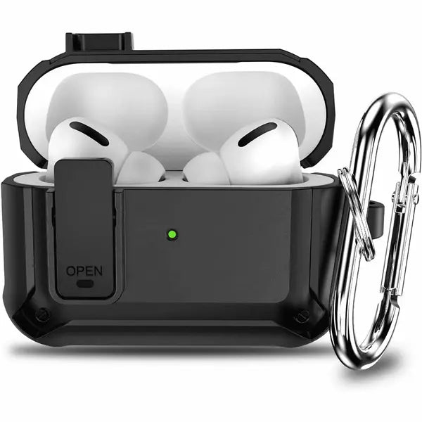Sherry Case with Lock for AirPods Pro (2nd Gen) – Black – DiscountStore
