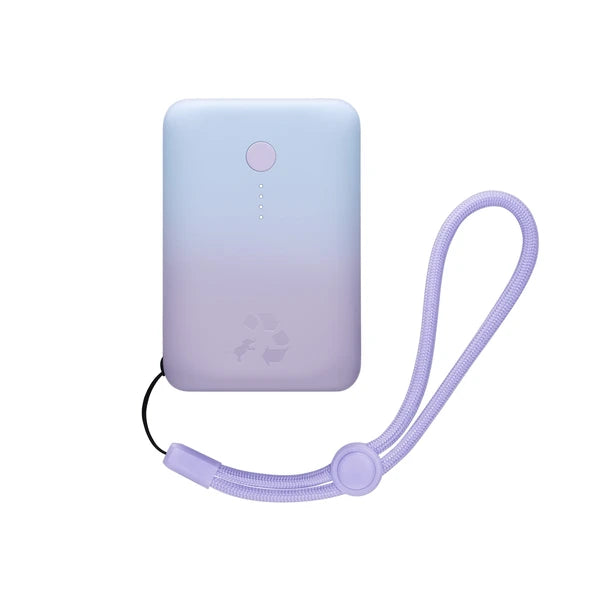 Nimble Champ Dual USB-C Portable Charger - Glacial Blue Lavender ...