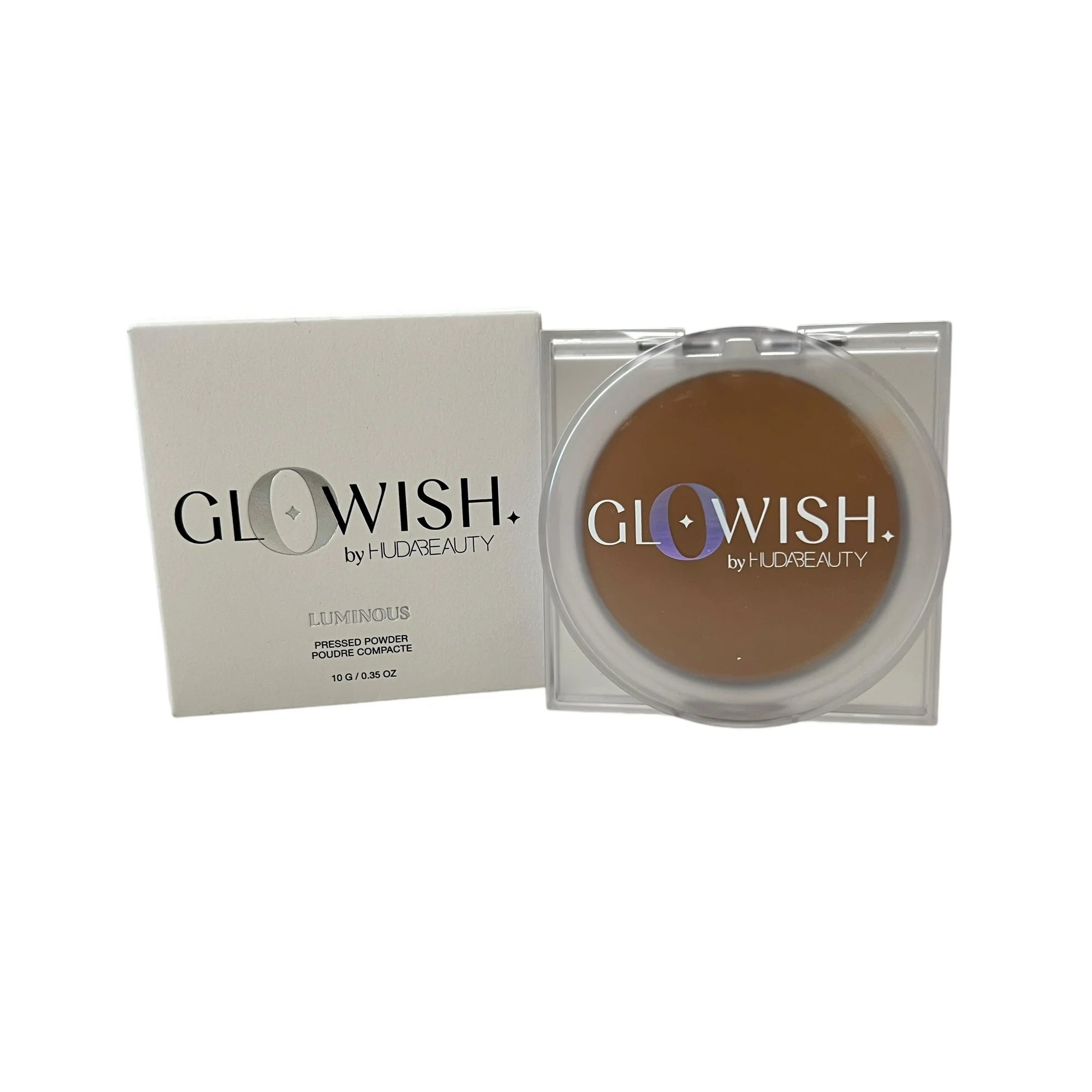 HUDA BEAUTY GloWish Lightweight Blurring Pressed Powder 04 Light-Mediu ...