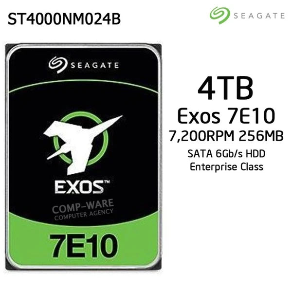 Seagate ST4000NM024B Exos 7E10 4 TB Hard Drive -SATA – DiscountStore