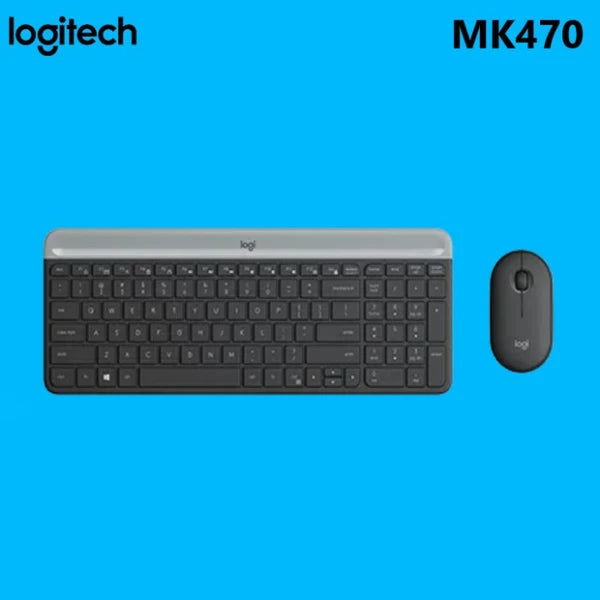 Logitech 920-010069 MK470 Combo Keyboard and Mouse English Black/Grey ...