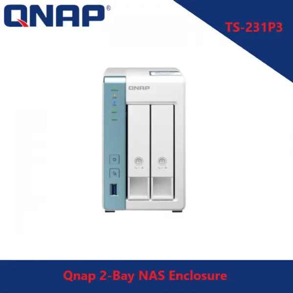 QNAP TS-231P3 2-Bay NAS Enclosure – DiscountStore