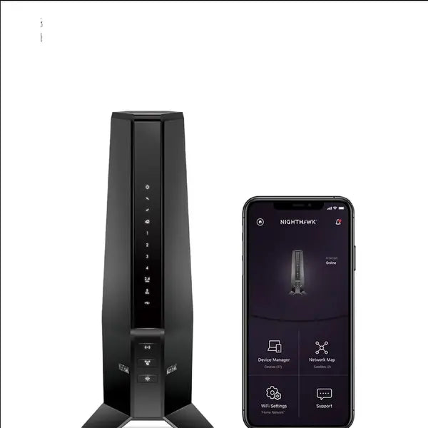 Netgear Nighthawk Ax6 Ax2700 6-Stream Wi-Fi Cable Modem Router (CAX30 ...
