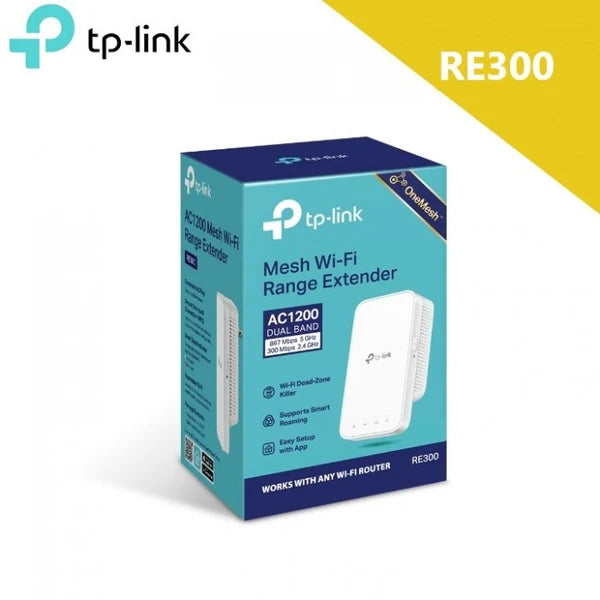 Tp-Link RE300 AC1200 Mesh Wi-Fi Range Extender – DiscountStore